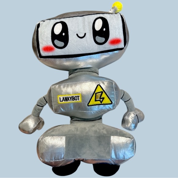 Toys | 222 Lankybot Plush Toy 14 Led Light Up Robot Doll | Poshmark